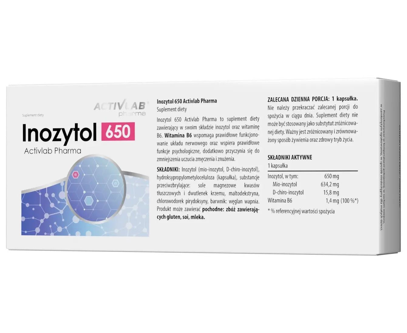 Інозитол ActivLab Pharma Inositol 650 мг 60 капсул - Інозитол - Купити ...